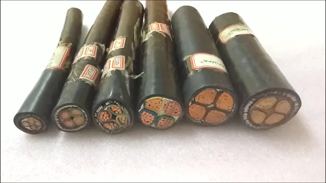 0.6/1kv N2xy Electric Cable Low Voltage Lv Copper Conductor Xlpe Insulated Pvc Sheathed Power ...